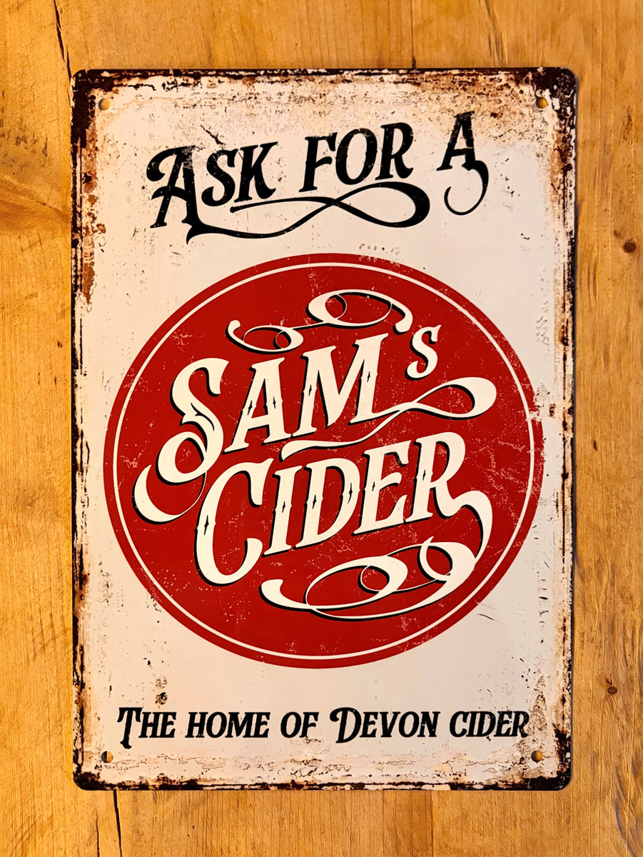 Vintage Sam's Cider sign